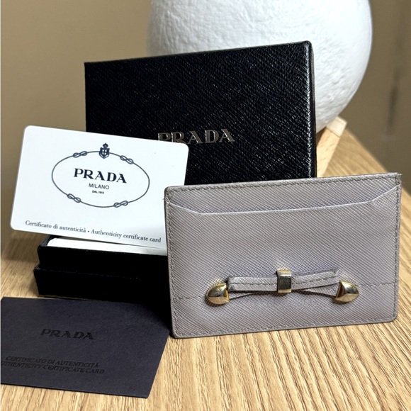 Prada | Bags | Prada Card Case Fullset | Poshmark
